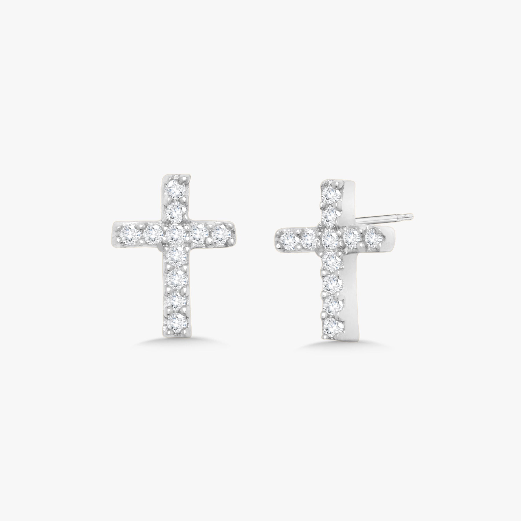 Esther Tiny Cross Studs – RWFJ