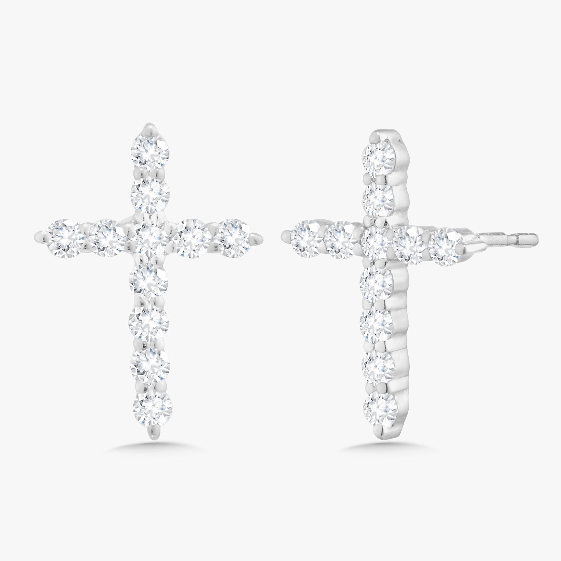 Georgie Diamond Cross Studs 0.36 ctw – RWFJ