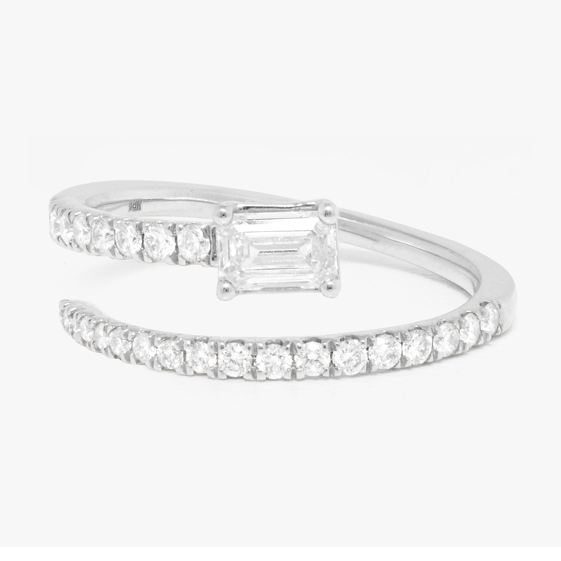 Anine Emerald Cut Wrap Ring – RWFJ