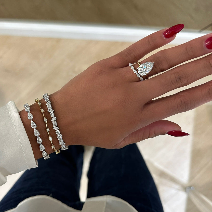 Axel Multi Mixed Shape Diamond Tennis Bracelet 11.59 ctw – RWFJ