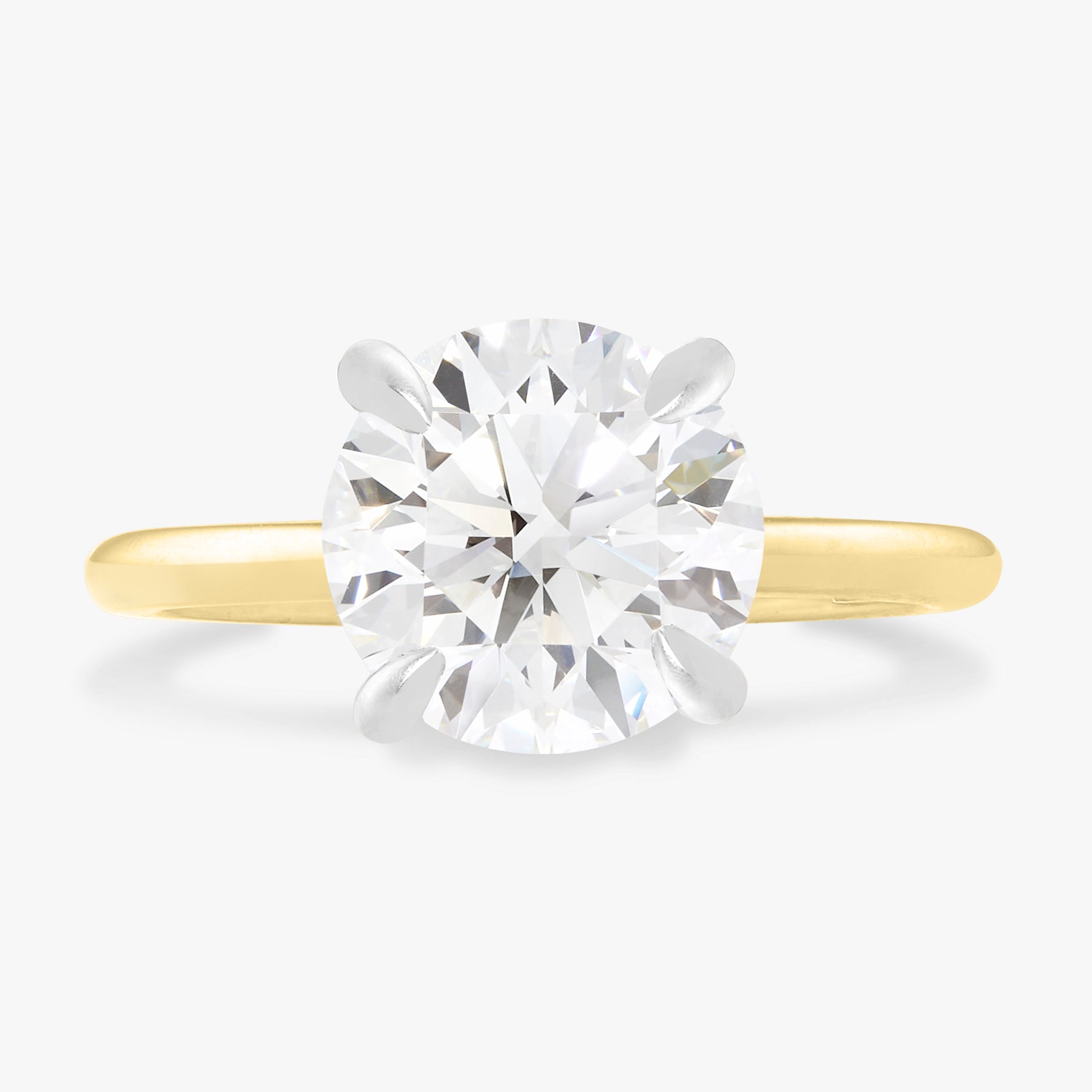 3.01ct Lab Grown Round Brilliant Diamond in a Solitaire – RWFJ