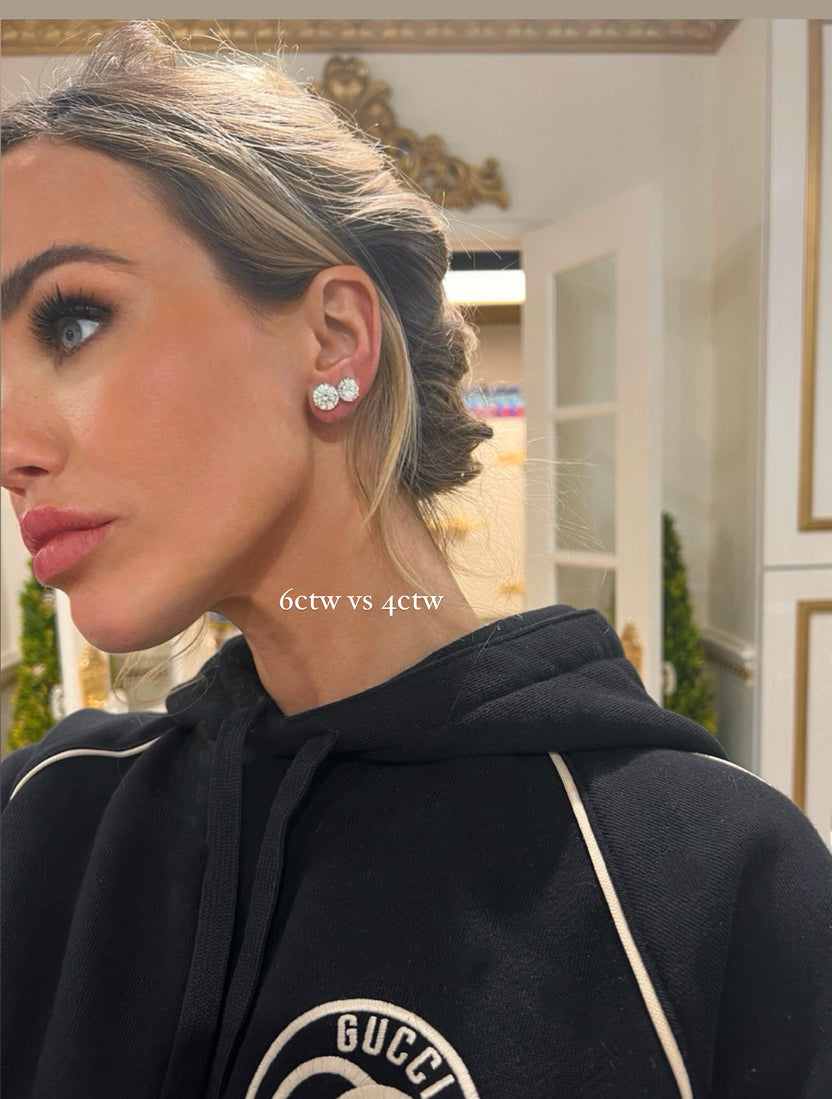 Three-Prong Martini Diamond Stud Earrings | RW Fine Jewelry – RWFJ