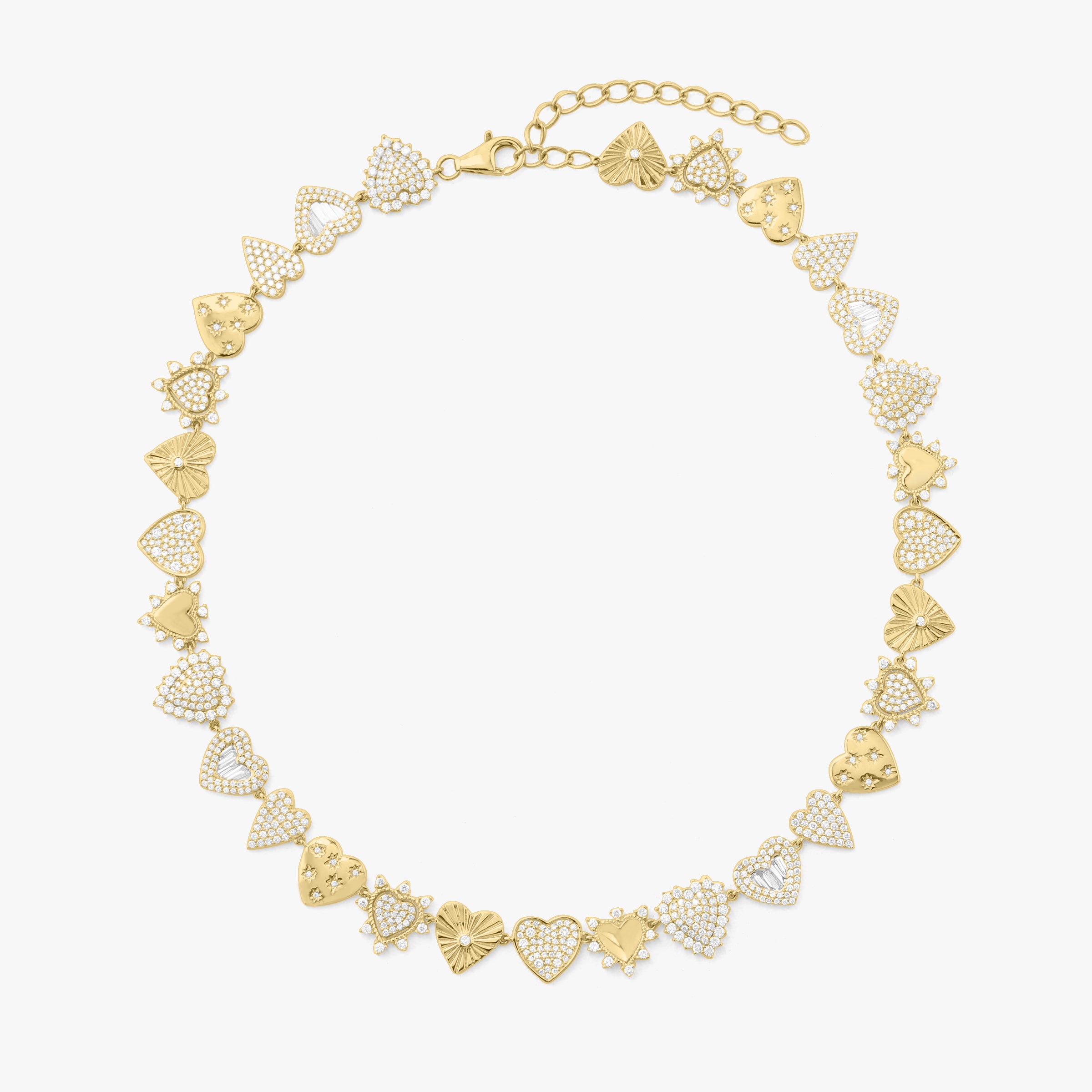 Soleil Diamond Heart Charm Necklace 5.15 ctw – RWFJ