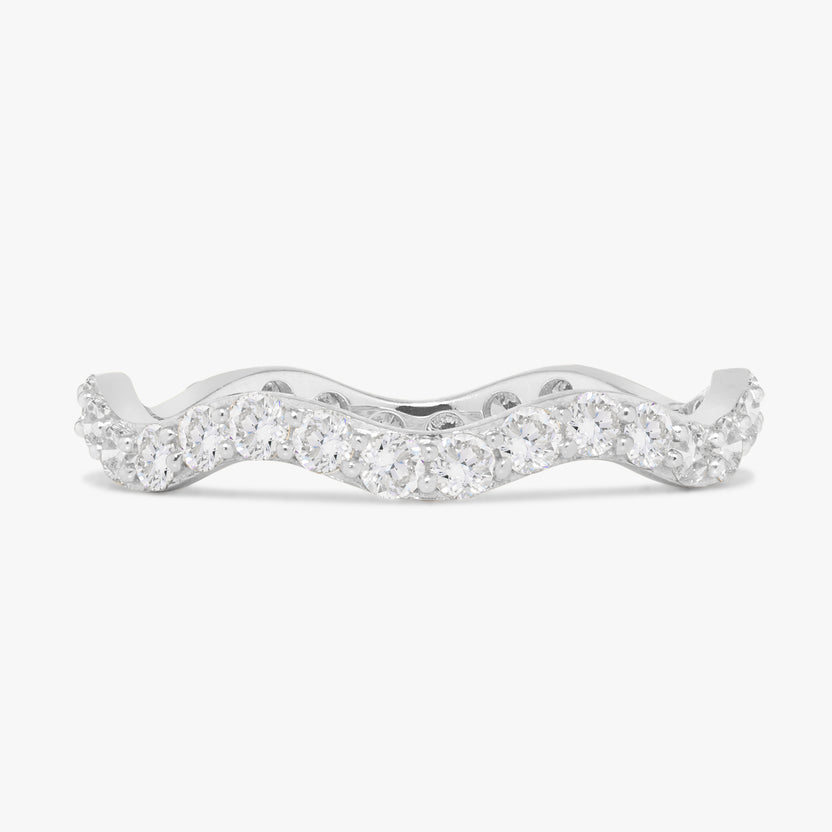 Wavy Diamond Eternity Stacking Bands – RWFJ