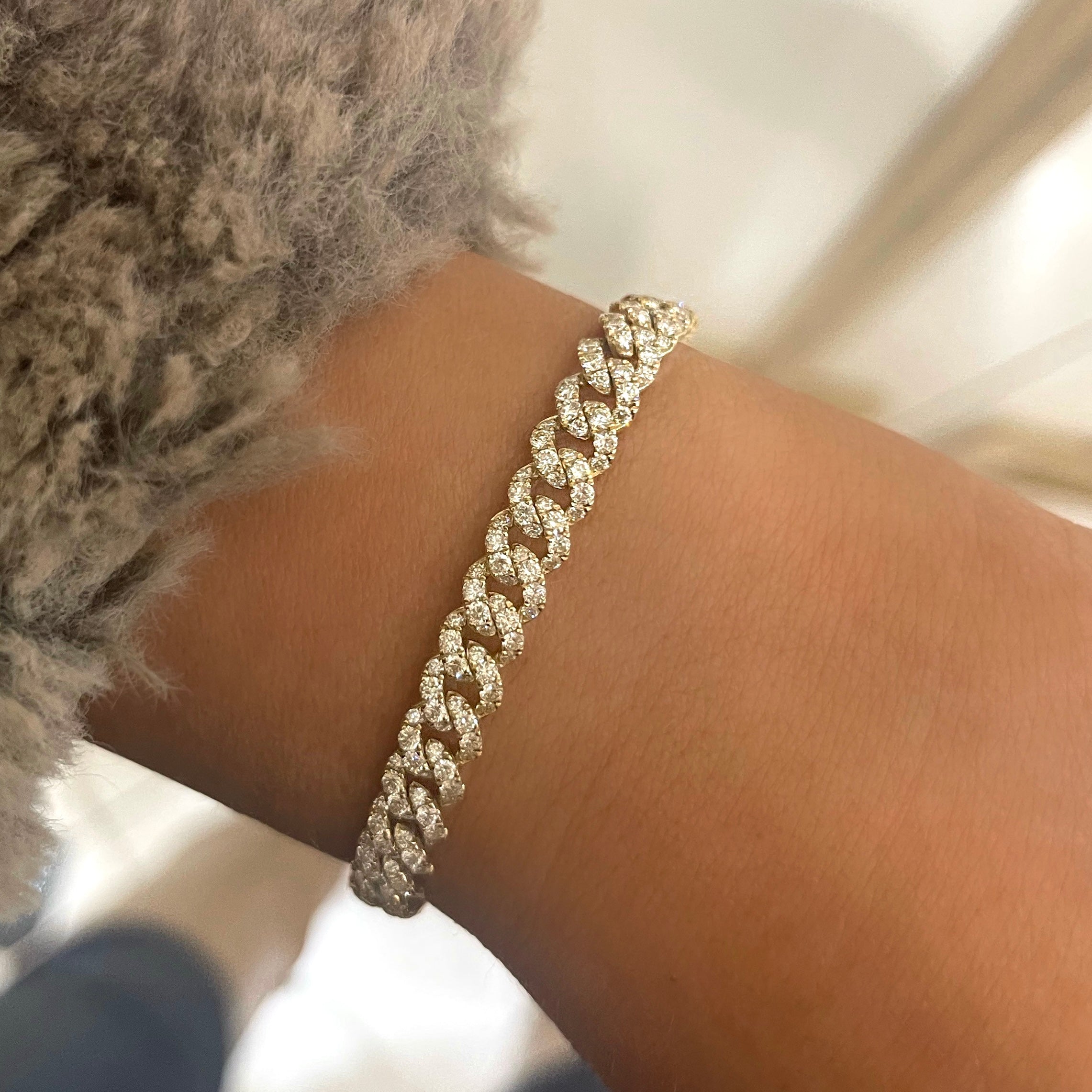 Bronx Pave Chain Link Diamond Tennis Bracelet 4.97 ctw – RW Fine Jewelry